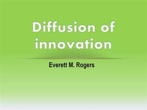 PPT Diffusion Of Innovation PowerPoint Presentation Free Download ID 6357711