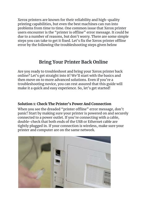 PPT Instant Guide To Fix Xerox Printer Offline Issue HowToSetup PowerPoint Presentation ID