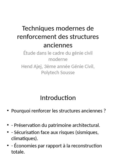 Techniquesmodernesrenforcementstructures Pdf