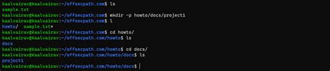 how to use mkdir command it s so easy and useful offsecpath