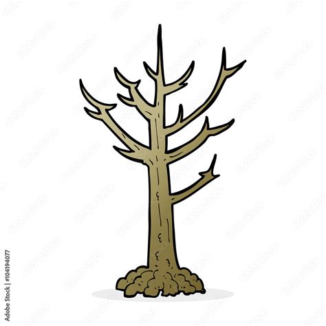 Cartoon Naked Tree Stock Vector Adobe Stock