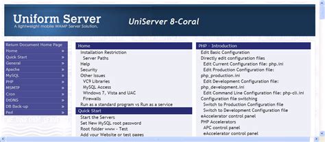 the uniform server un wamp aún más fácil de usar
