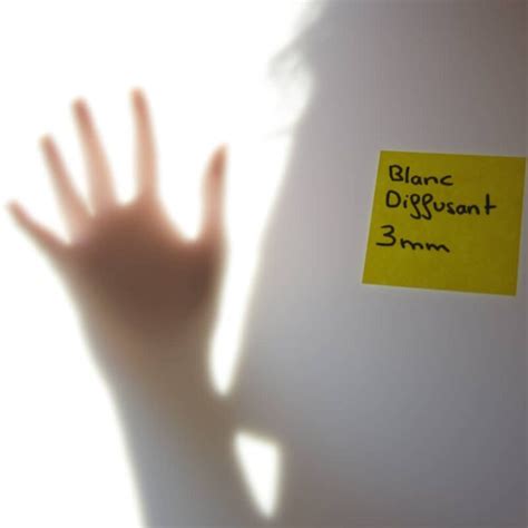 Plaque Plexiglass Blanc Diffusant 3 Mm Sur Mesure Translucide