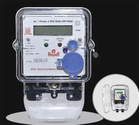 Single Phase Electrical Energy Meter Parameters At Best Price In Jaipur