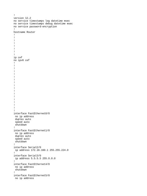 Router0 Running Config Pdf Computers
