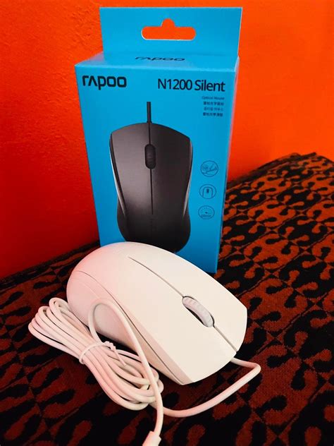 Rapoo N1200 Silent Wired Optical Mouse White Computers And Tech Parts And Accessories Other