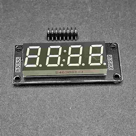 Display Led TM A Segmenti Cifre Orologio Digitale Verde Arduino