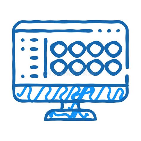 Files Of Operating System Icon Doodle Illustration Stock Vector