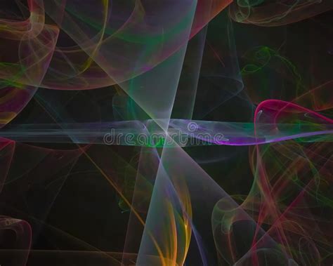 Abstract Fractal Fantasy Element Backdrop Colorful Science Graphic Curl Template Imagination