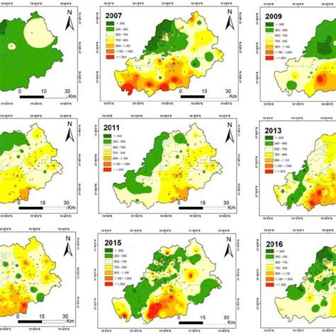 Spatio Temporal Map Of Ph In The Lahore Region Download Scientific