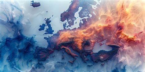 Discover Europe Minimalist Digital Map Illustration Stock Illustration Illustration Of