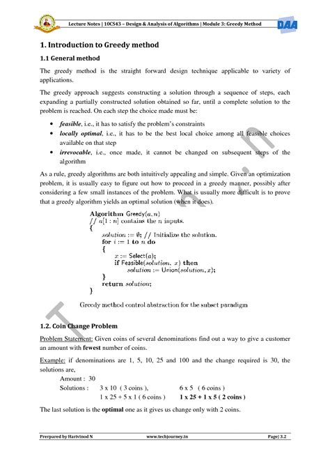 Solution Greedy Method Minimum Cost Spanning Trees Optimal Tree Problem Transform And Conquer