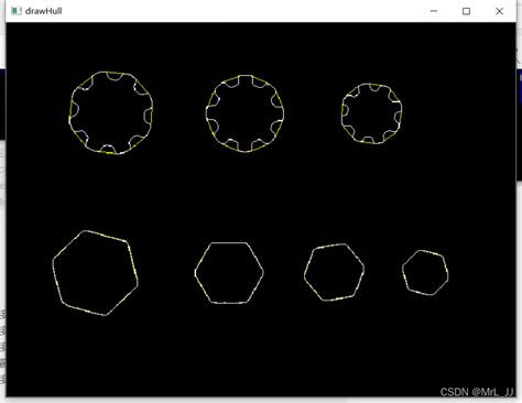 Opencv Findcontours轮廓特征分析大全求面积、周长、几何矩、质心、凸包、最小外接矩形、最小外接三角形、最小外接椭圆等