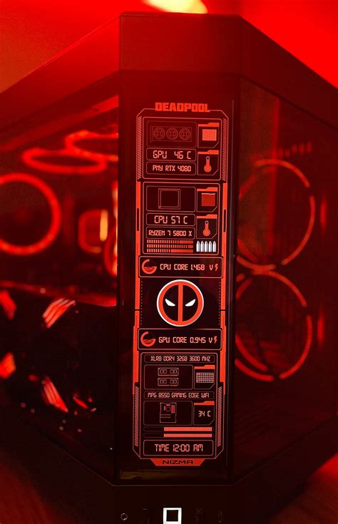 Superhero Themed Sensor Panel Template 515 X 1920 126 Displays For Uses With Aida64 Etsy