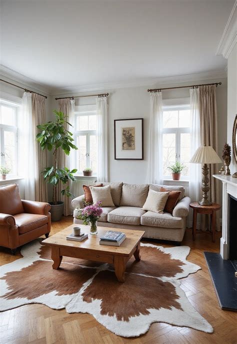 25 Stunning Cowhide Rug Ideas For Your Living Room Youll Check 11