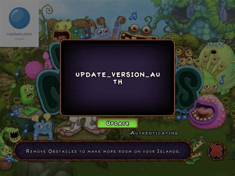 bug encountered when trying to authenticate r mysingingmonsters