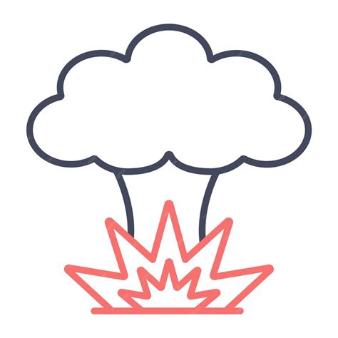 Premium Vector Nuclear Explosion Vector Illustration Style