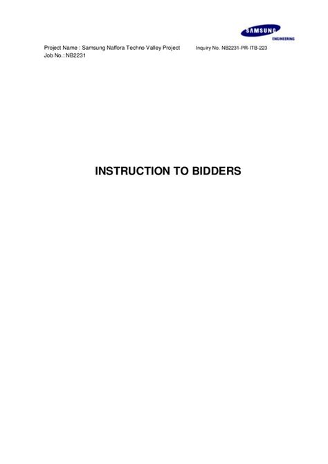 Interior Const Instruction To Bidders