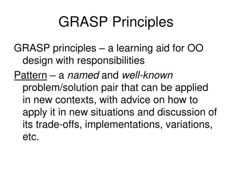 Ppt Grasp Principles Powerpoint Presentation Free Download Id6721755