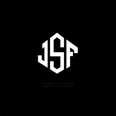 Diseño De Logotipo De Letra Jsf Con Forma De Polígono Jsf Polígono Y