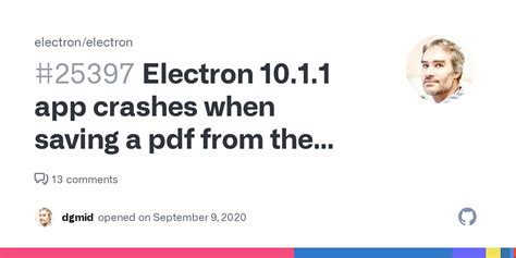 Electron 1011 App Crashes When Saving A Pdf From The Print Dialog