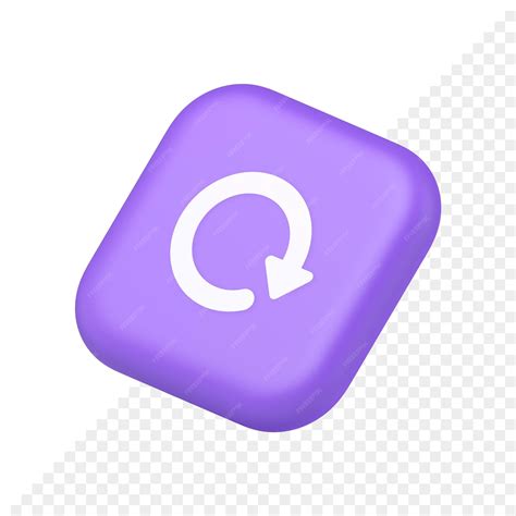 Premium Psd Circular Arrow Button Curved Dynamic Loading Progress