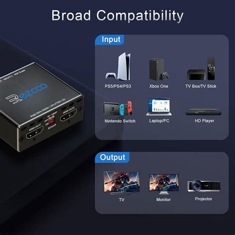 8k Hdmi Switch For Ps5 And Xbox Hdmi 21 Splitter 1x2 And Switch 2x1 8k