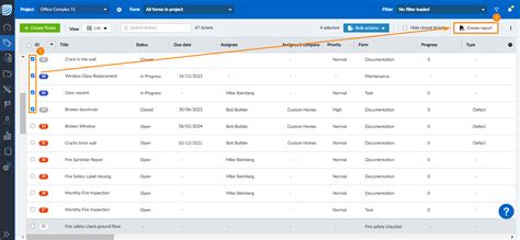 Create A Ticket Report Pdf Planradar Helpcenter