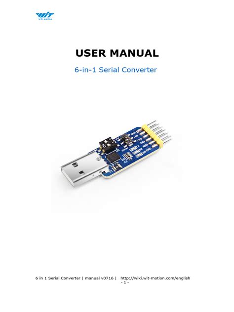 6 in 1 serial converter manual pdf usb input output