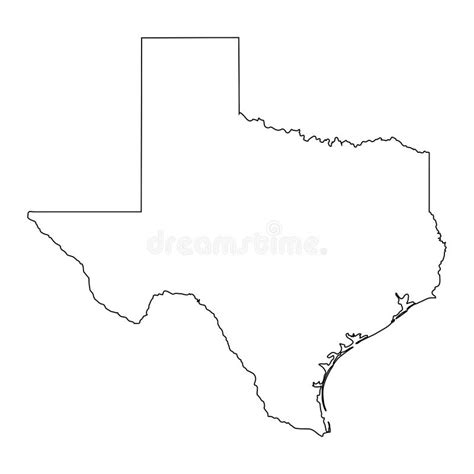 State Of Texas Outline Only Texas Physical State Map I Love Maps