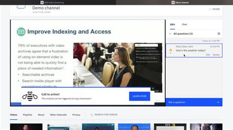 IBM Video Streaming Demo