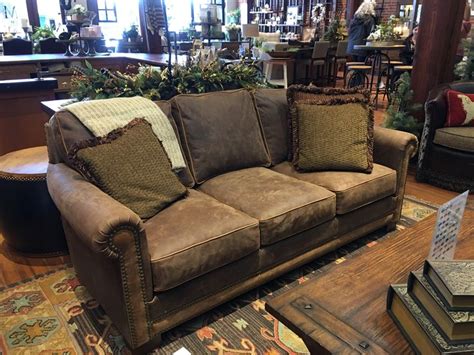 Cozy Living Room With Brown Couch