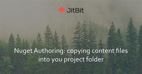 Nuget Authoring Copying Content Files Into You Project Folder