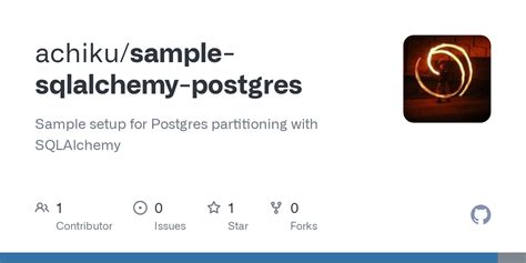 Github Achikusample Sqlalchemy Postgres Sample Setup For Postgres