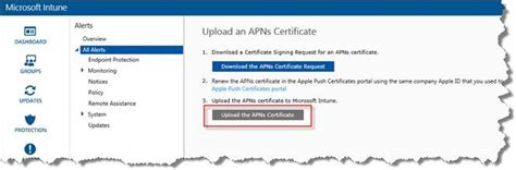 Renew Apple Push Notification Certificate For Microsoft Intune
