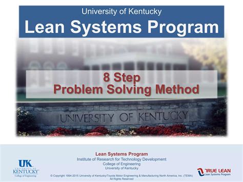 8 step problem solving method pdf