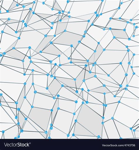 Wireframe Polygonal Element Abstract Background Vector Image
