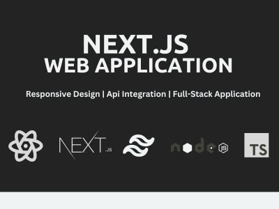 A Next Js Web Application Upwork