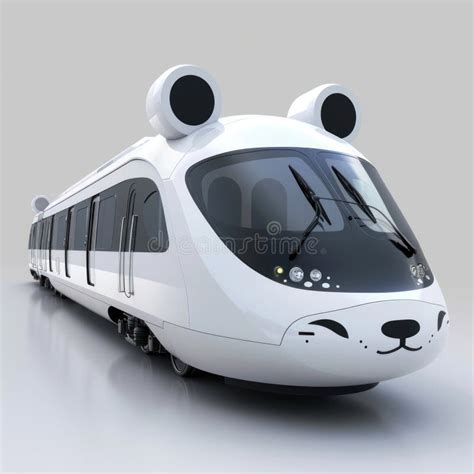 High Speed Trains And Conventional Trains With Cute Front Carriages And