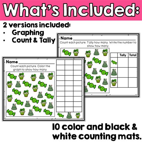 St Patricks Day Counting Worksheet Numbers 0 10 March Kindergarten