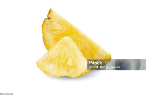 파인애플 풀 사이즈 슬라이스 조각 흰색 고립 된 파인애플 과일 음식 세트 클리핑 경로 0명에 대한 스톡 사진 및 기타 이미지 0명 노랑 바로 먹을 수 있는 Istock