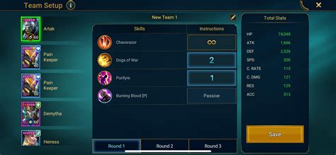 Budget Myth Heir Team Not Working R Raidshadowlegends