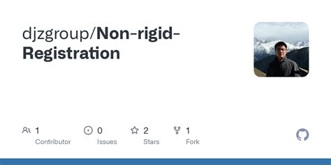 github djzgroup non rigid registration