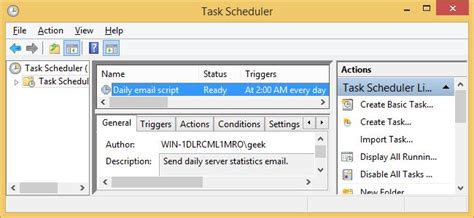 how to automatically generate and email computer statistics