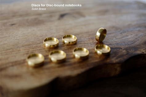 No Us Tariff Solid Brass Discs For Discbound Notebooks Goldnickel