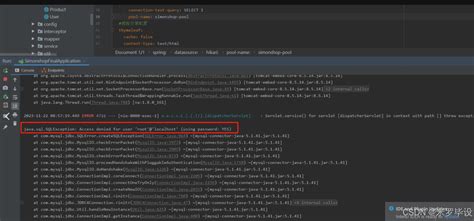 Javasqlsqlexception Access Denied For User ‘root‘‘localhost‘ Using