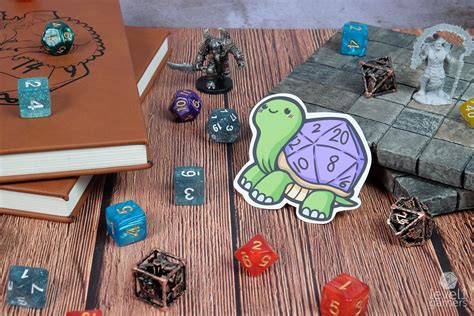 D20 Tortoise Sticker Level 1 Gamers