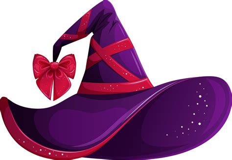 Cute Witch Hat Clipart Set Of Cute Witch Characters With Colorful Hats