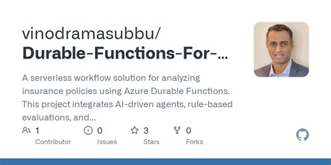 Github Vinodramasubbudurable Functions For Agentic Workflows A