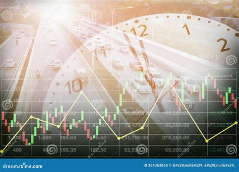 stock financial index data show successful investment on superhighway to save time and money